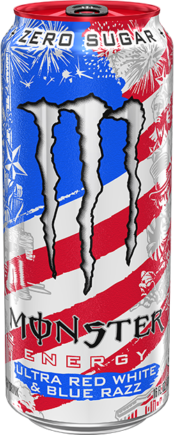 Monster Energy Launches Red White & Blue Cans in Two Products for ...