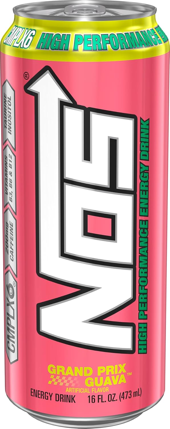 NOS Energy Drink Drops Grand Prix Guava With a Caffeine Boost